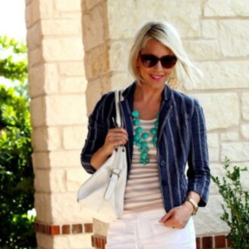 Cabi | Nautical Striped Jacket - Gem